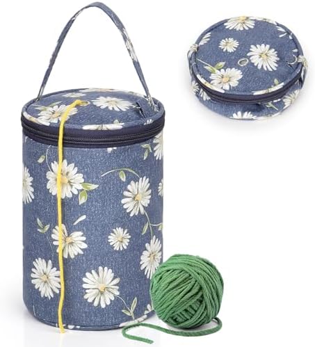 Amazon.com: LeCorner Yarn Bag, Small Crochet Bag Organizer, Drawstring ...