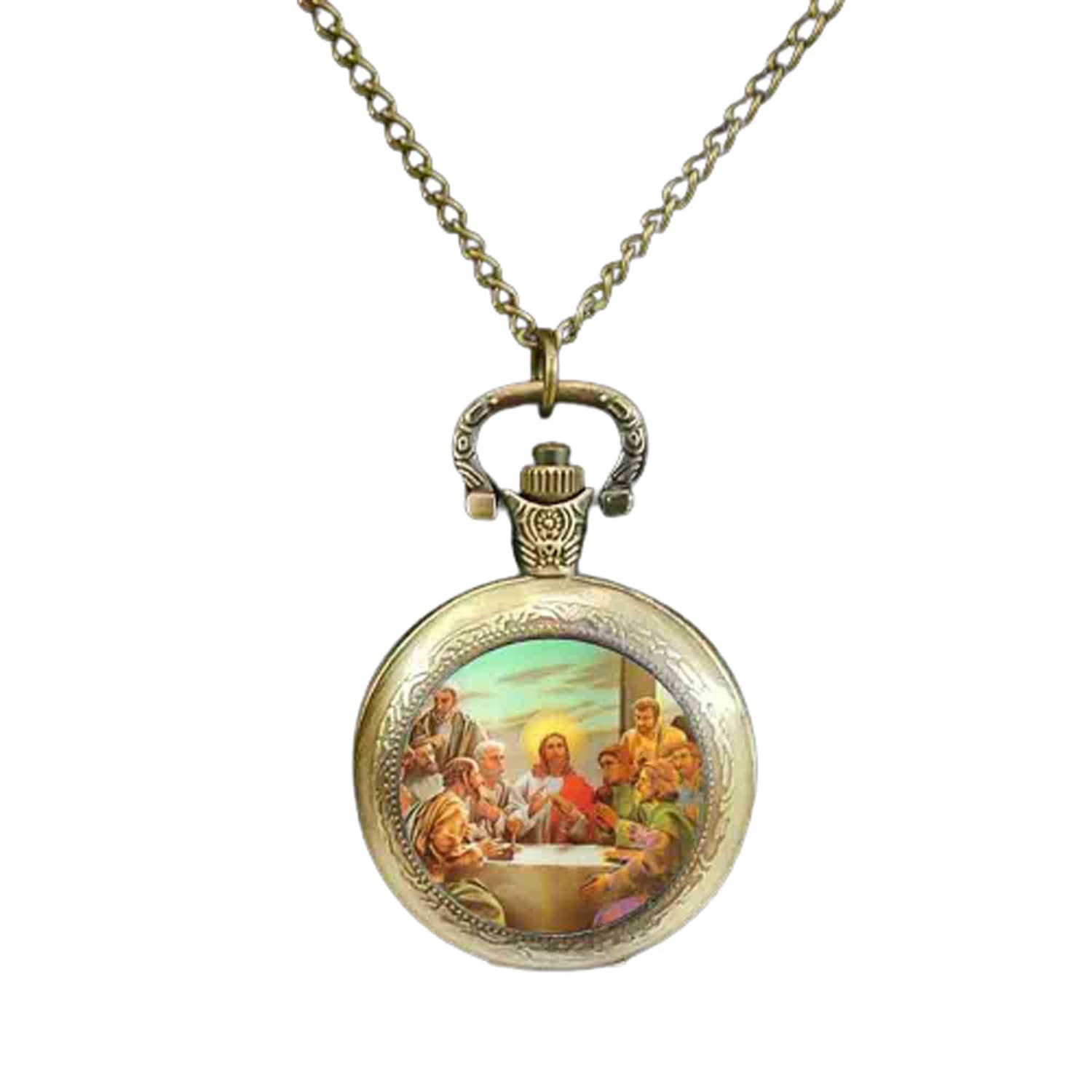 Xdaiblessed Virgin Mary Mother Of Baby Pocket Watch Jesus Christ ...