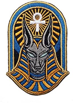 Amazon.com: Anubis Head Egypt Mythological Embroidered Patch Iron On. Size: 2.7 X 3.9 inches