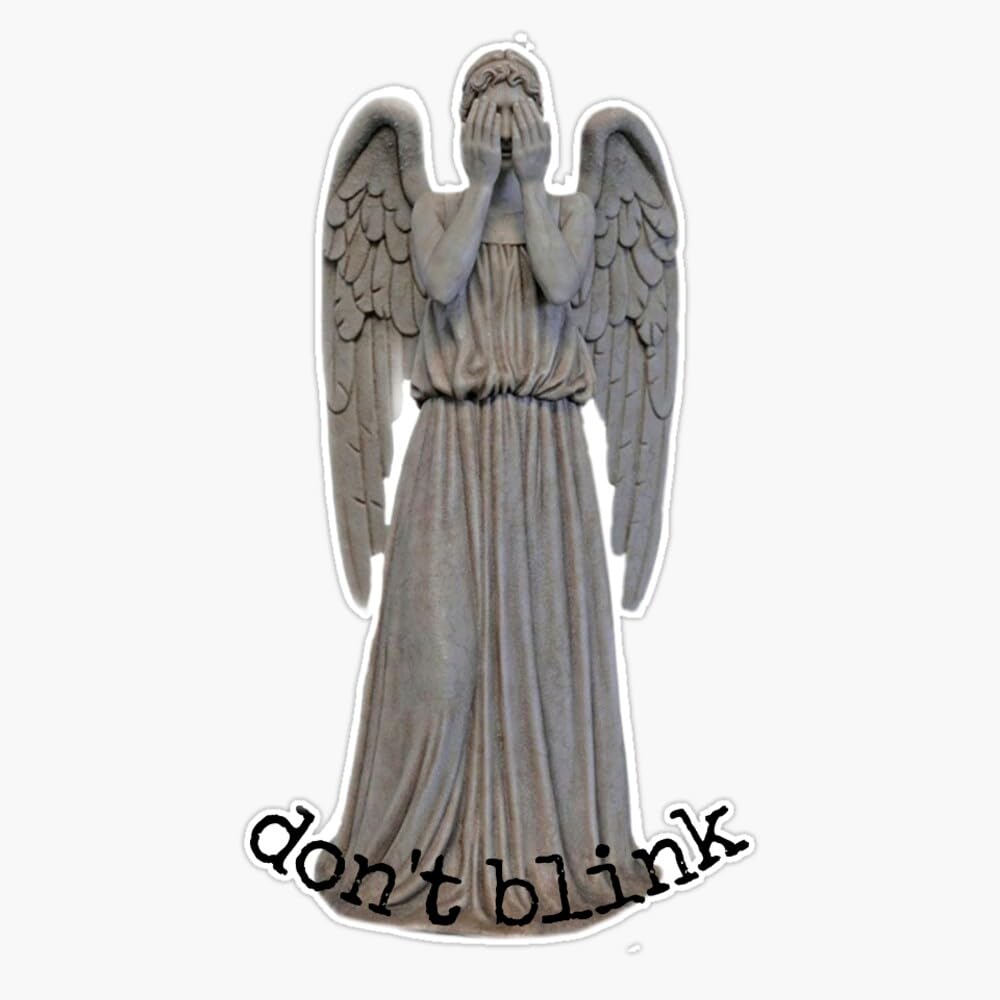 Weeping Angel Decal Weeping Angel Don't Blink Doctor Who Sticker