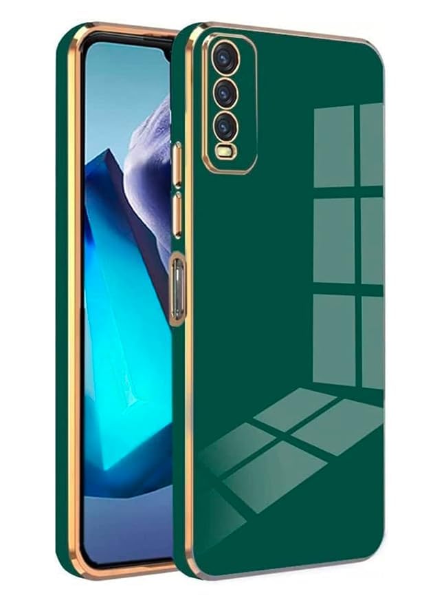 6D Chrome Back Cover Case for Vivo y20 /y20i /y20g /y12s| (Gold Plated ...