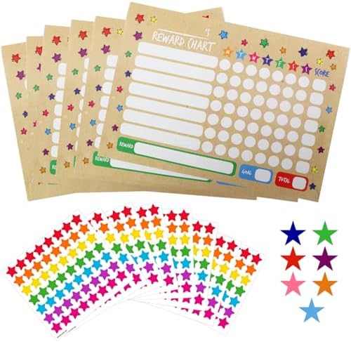 8 Reward Charts and 392 Star Stickers - Reward Charts for Children ...