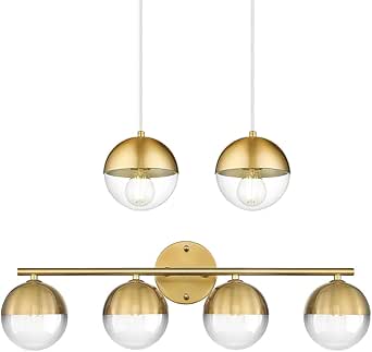 LMS Light Sets, Set of 2 Matching Bundle, Modern Industrial Pendant ...