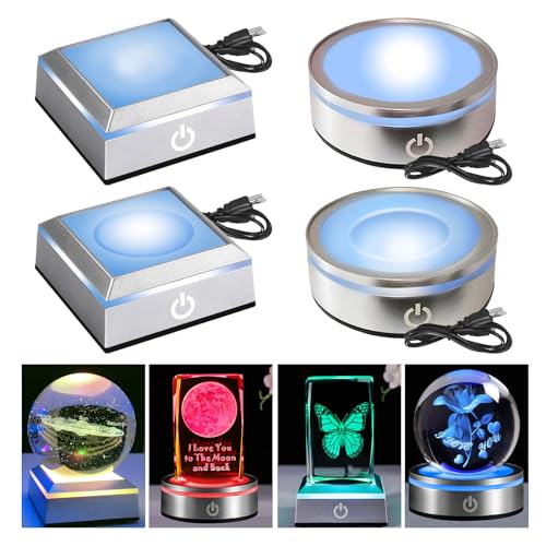 Amazon.com: Aepiraza 6 Colors LED Light Base Lighted Display Stand for ...