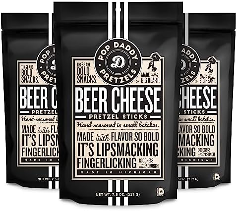 Amazon.com: Pop Daddy Flavored Pretzel Sticks, Healthy Gourmet Pretzels ...
