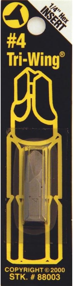 Best Way Tools Tri-Wing Tri-Wing #4 x 1 in. L Screwdriver Bit Carbon ...