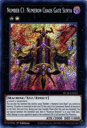 Amazon.com: Numeron Chaos Gate Sunya - BLAR-EN021 - Secret Rare - 1st ...