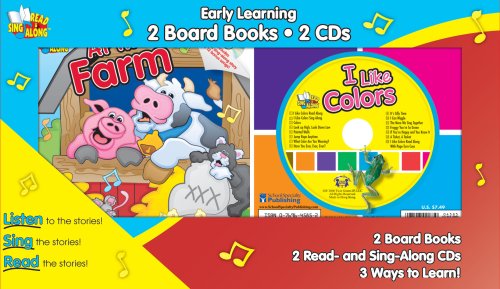 Amazon.com: Early Learning Read & Sing Along: 2 Board Books - 2 CDs ...