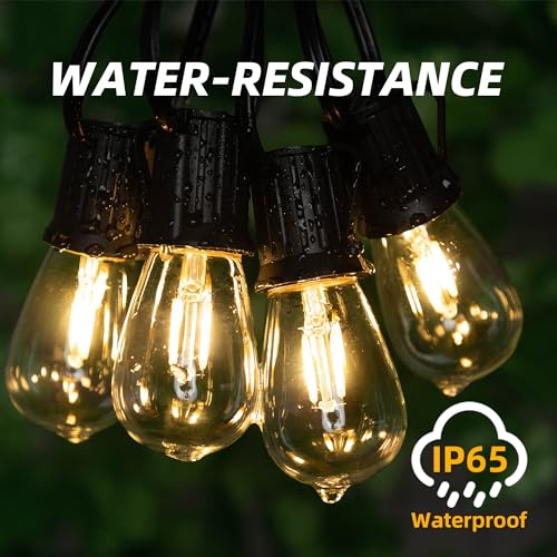 Genixgreen Outdoor String Light Replacement Bulbs,1.5W E27 Screw Bulb ...