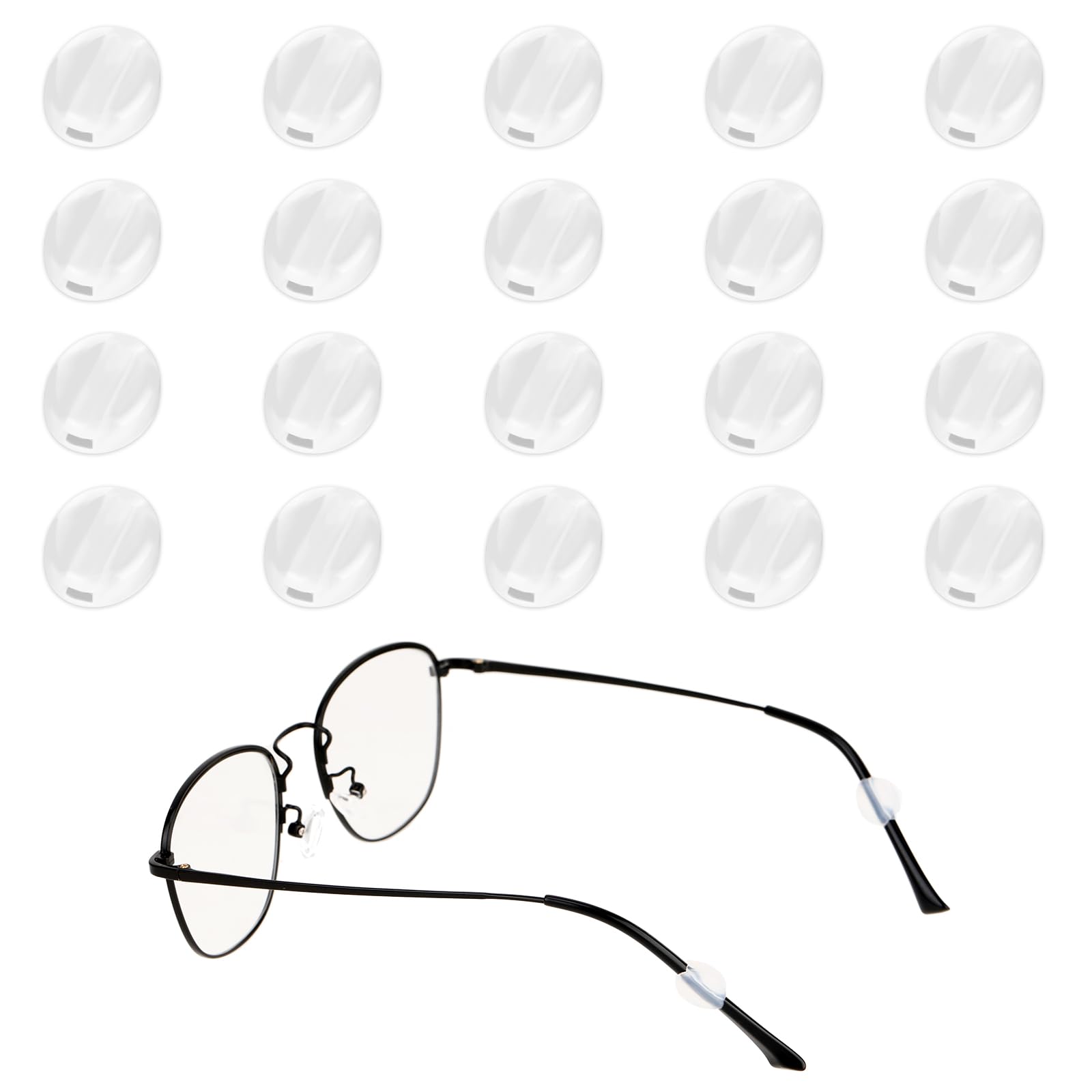 Amazon.com: Silicone Eyeglasses Temple Grips Retainer, 10 Pairs Mini ...