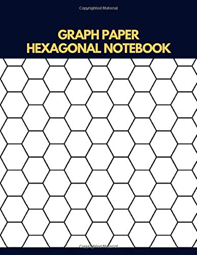 Graph Paper Hexagonal Notebook: 125 Pages for Gaming, Mapping ...