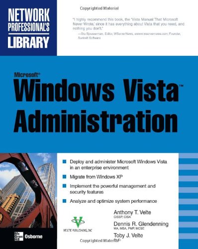 Microsoft Windows Vista Administration: Velte, Anthony, Glendenning ...