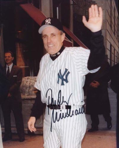 Amazon.com: Sports Memorabilia Rudy Giuliani Signed 8x10 Photo in ...