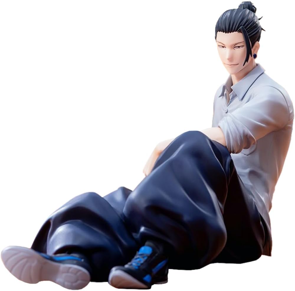 Amazon.com: YLEAFUN Geto Suguru Figure Sitting Model JJK Action Figures ...