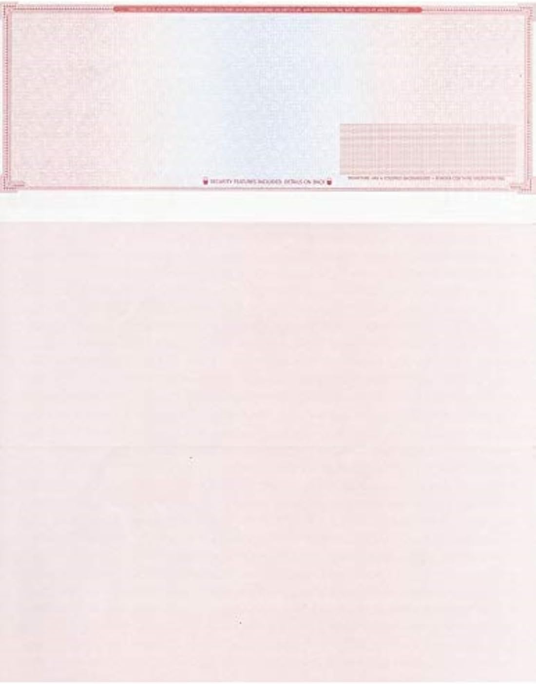 Amazon.com : 100 Blank Check Stock - Check on Top Mazed - Paper Weight ...