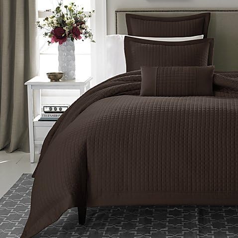 Amazon.com: Keeco Real Simple Retreat Duvet Cover, King, Chocolate ...