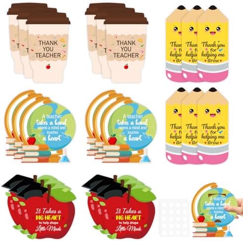 Amazon.com : 24pcs Teacher Gifts Card Holder, Teacher Appreciation ...