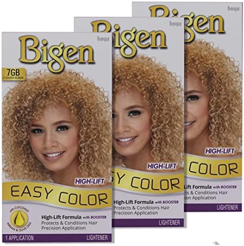 Amazon.com : 7GB Bigen Easy Color for Women Golden Blonde - 3 Pack ...