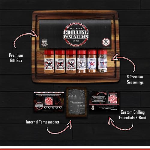 THE TAILGATE FOODIE Rare Pitmaster Gourmet Seasonings | 8 pc Grill ...