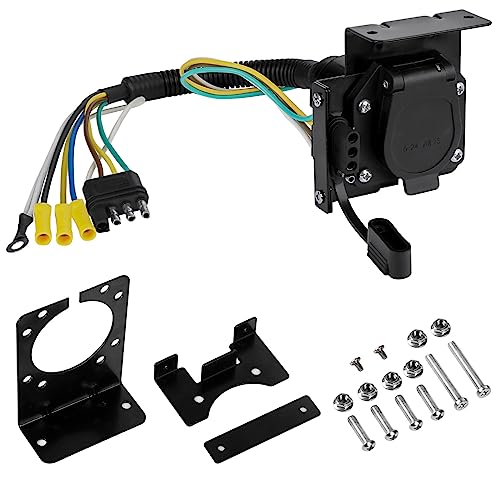 Snapklik.com : 4-Way Flat To 7-Way Round RV Blade And 4-Way Flat Female ...