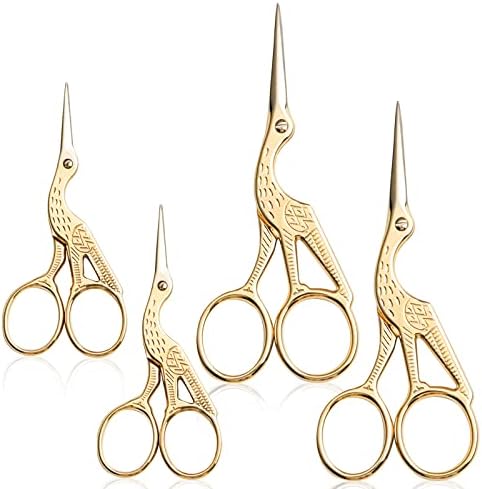 Amazon.com: Acronde 2PCS Vintage Stork Shape Sewing Scissors Stainless ...