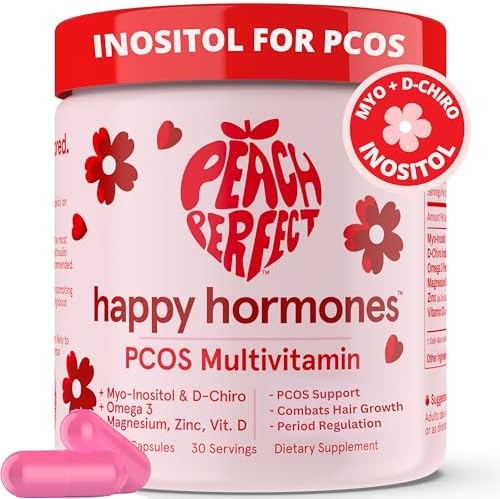 Amazon.com: Peach Perfect PCOS Multivitamin, Myo-Inositol & D-Chiro ...