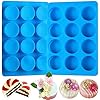 Amazon.com: Sidosir 2Pcs Oreo Cookie Chocolate Silicone Mold, 12-Cavity ...