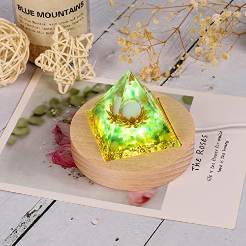 Amazon.com: LED Light Base for Orgone Pyramid, 3 Color LED Adjustable ...