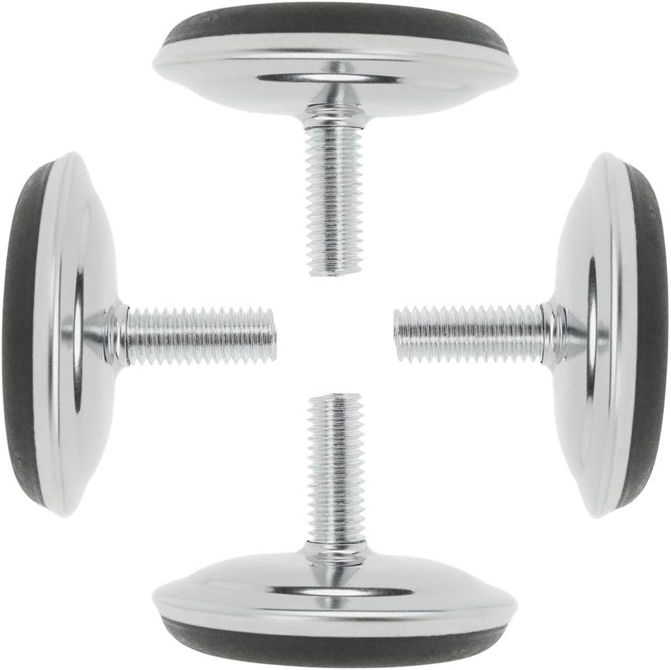 uxcell M8 x 20 x 50mm Screw on Furniture Glide Leveling Feet Adjustable ...