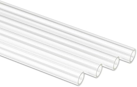 Amazon.com: EKWB EK-Loop Acrylic Hard Tube, 12mm OD, 500mm, Clear, 4 ...