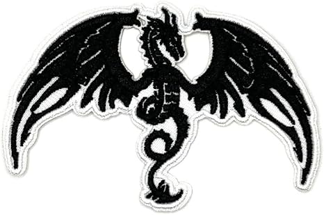 Amazon.com: Dragon Iron On Patch | Embroidered Chinese Dragon Fantasy ...