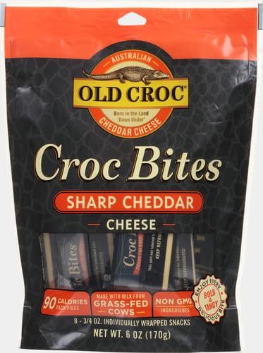 Amazon.com: Old Croc Sharp Croc Bites Cheddar, 8/.75oz : Grocery ...