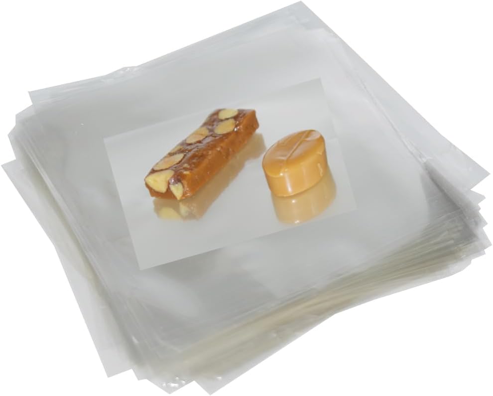 Amazon.com: Candy Wrappers for Caramels, 300 Pcs 5" x 5" Clear ...