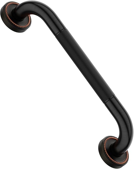 Amazon.com: 12 Inch Bronze Shower Grab Bar Oil Rubbed Black, Munzong ...