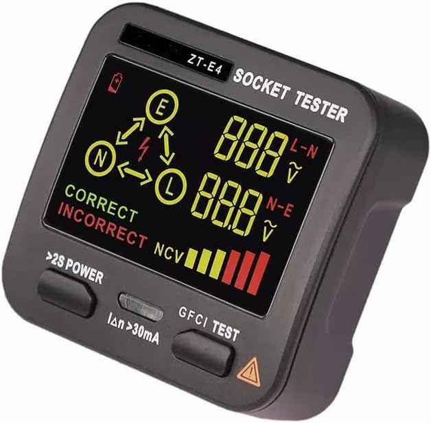 Protium LCD Socket/Outlet Tester With Integrated Voltage Detector, RCCB ...