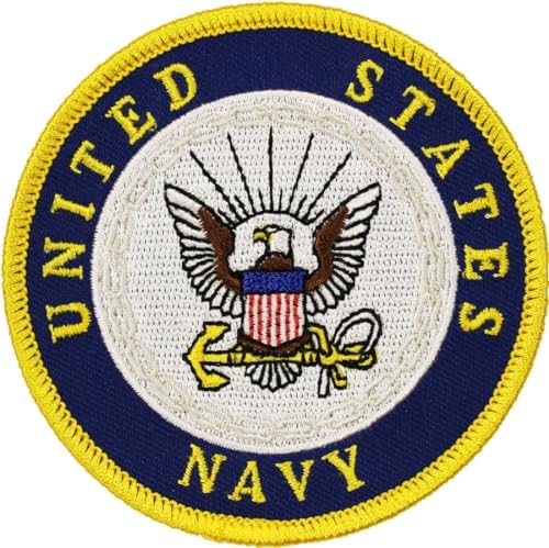 Amazon.com: Navy - 3" Novelty Military Patch with Iron on/Sew on ...