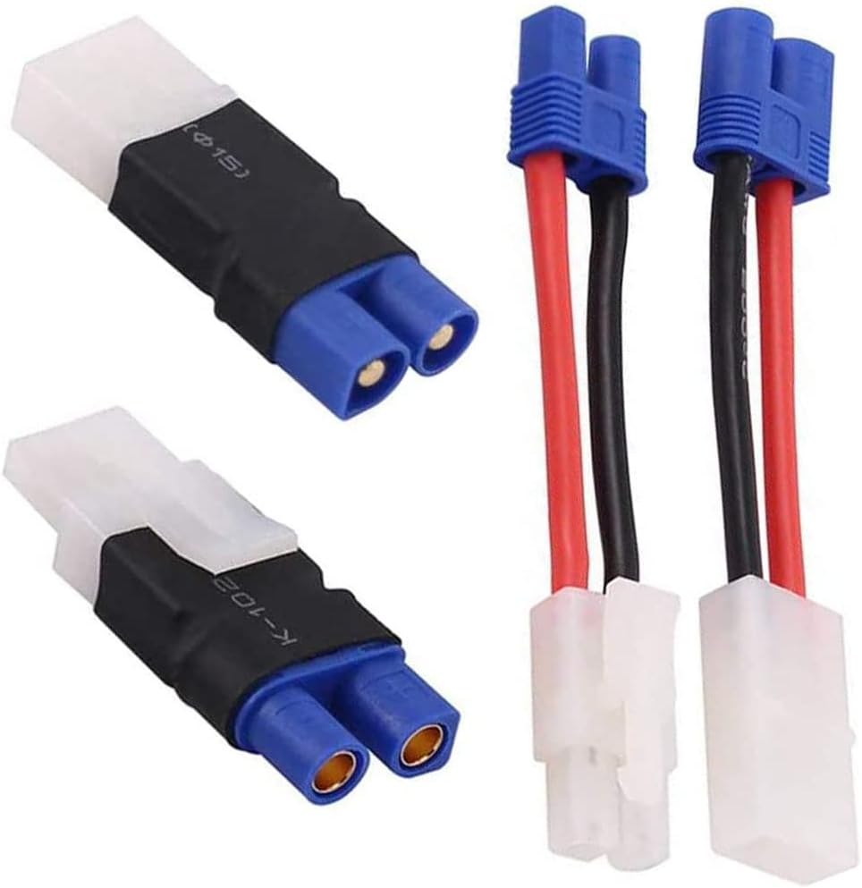 Amazon.com: 2Pairs EC3 to Tamiya Connector Female Male Adapter with ...