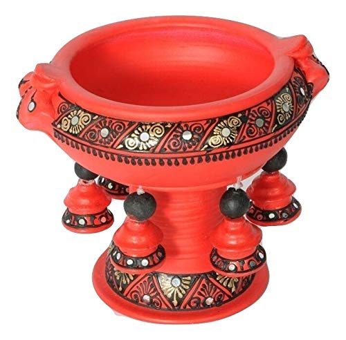 Buy Shabana Art Potteries Handmade Earthenware Decorative Flower Pot ...