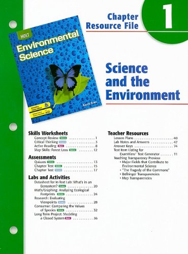 Holt Environmental Science Chapter 1 Resource File: Science and the ...