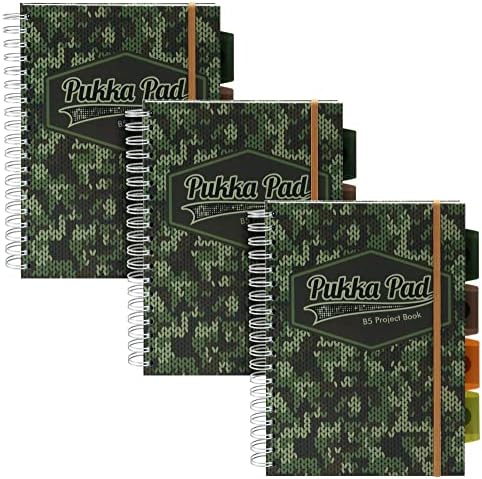 Amazon.com: Pukka Pad 5 Subject Spiral Notebook 3-Pack - 200 Pages, 100 ...