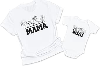 Mama Mini Matching Set, Baby and Mama Shirt, Mini Youth Shirt, Floral ...