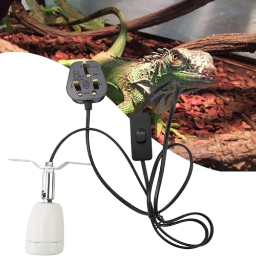 FINDINAO Reptile Heat Lamp Holder, 500W Ceramic Bulb Holder, 360 ...