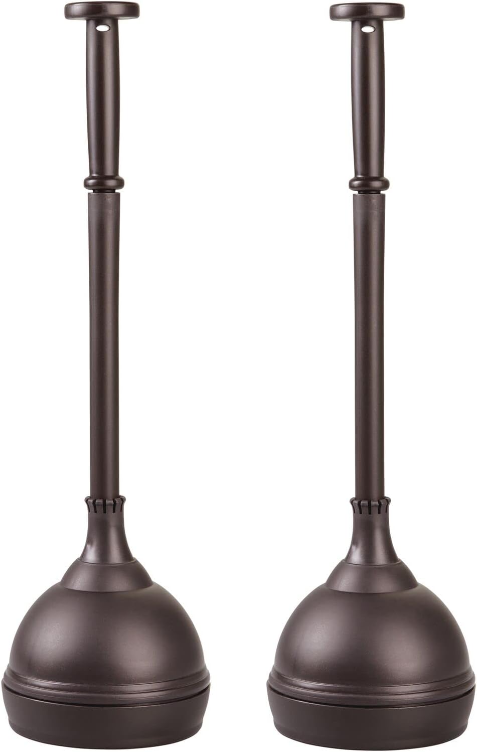 Amazon.com: mDesign Plastic Toilet Plunger with Lift & Lock Cover Set ...