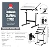 Isomars Drawing Drafting Board Table - Scholar with White Laminated ...