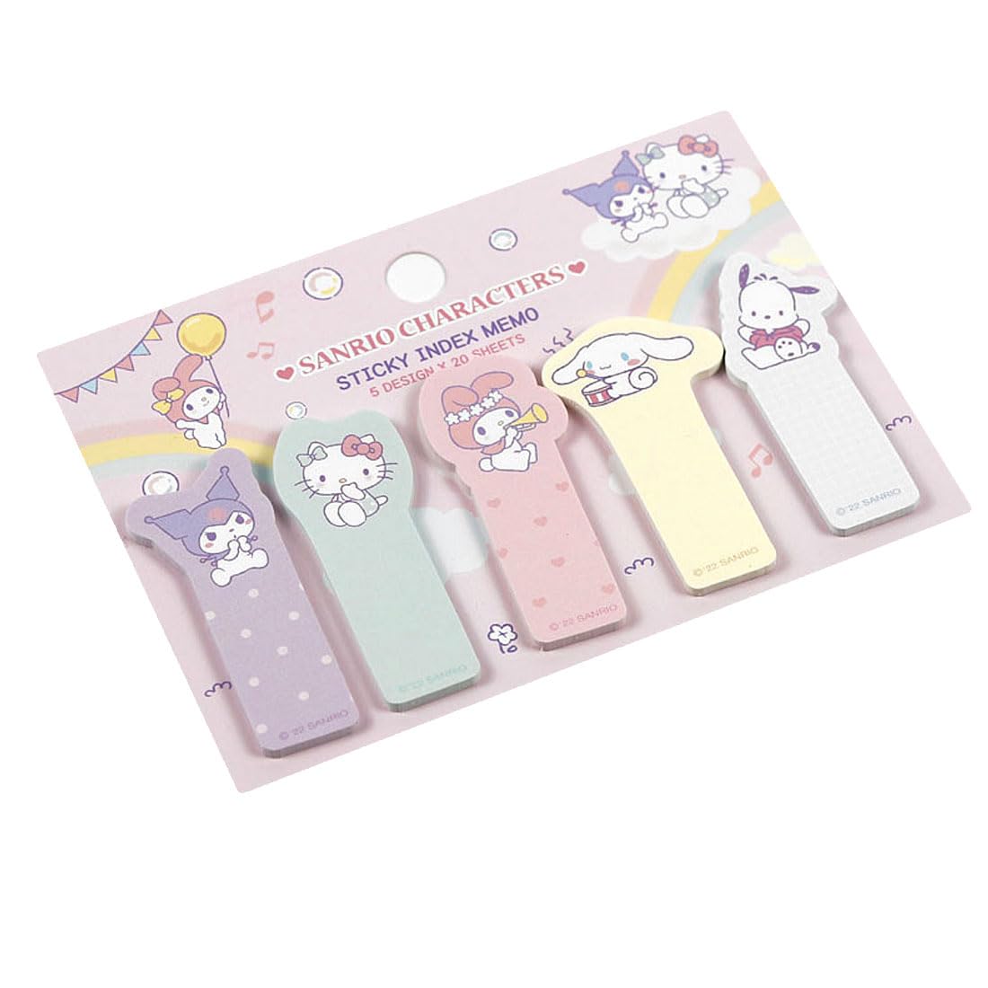 Amazon.com : Sticky Index Memo Set Note Pad- Kawaii Kuromi, Kitty, My ...