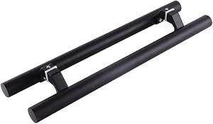 Amazon.com: Door Push-Pull Handle,Matte Black Finish Stainless Steel ...