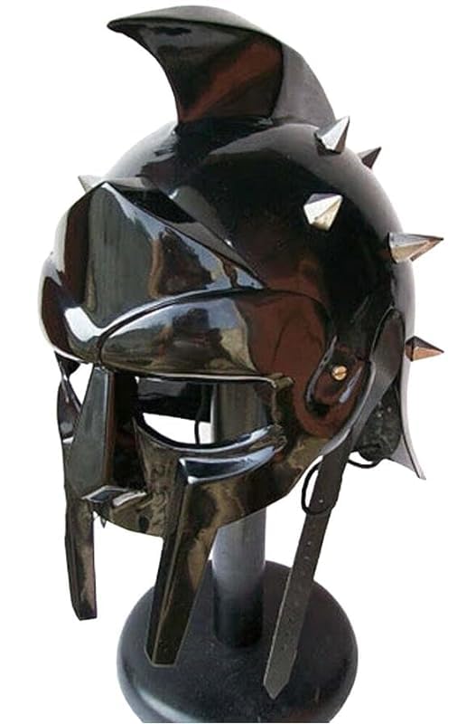 Amazon.com: metal gladiator helmet Medieval spikes helmet Large size ...