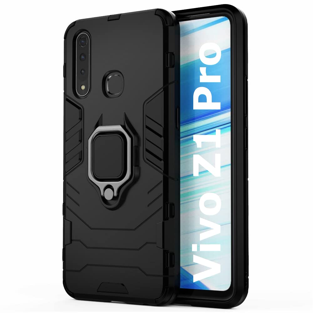 REALCASE Silicone&TPU Vivo Z1 Pro Back Cover Stylish|Rugged Armor Slim ...