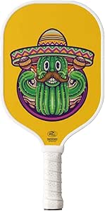 Amazon.com: TigerTail Sports Mexican Cactus Colorful Design Pickleball ...