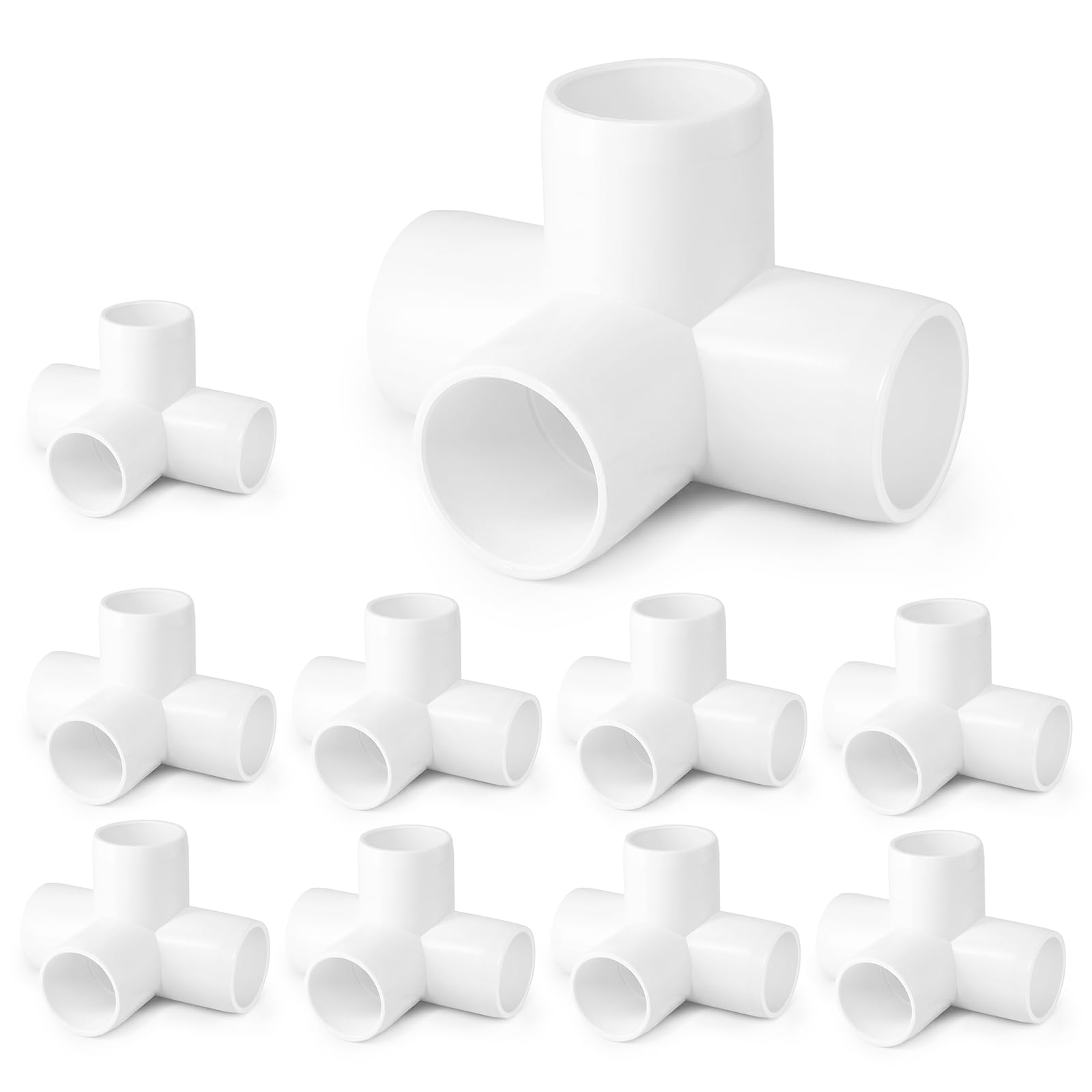 Amazon.com: Zernmiarder 4 Way PVC Pipe Fittings 1 Inch, PVC Elbow ...